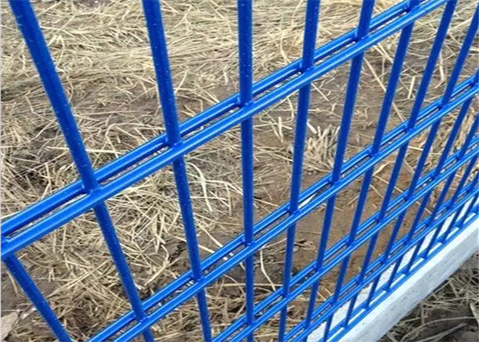 Heavy Gauge Pvc Coated Welded Double Wire Fence 656 868 Horizontal