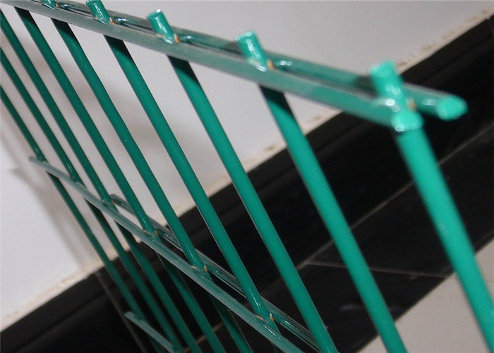 Welded Twin Bar Galvanized Double Wire Fence 868 / 656 Pvc Coated