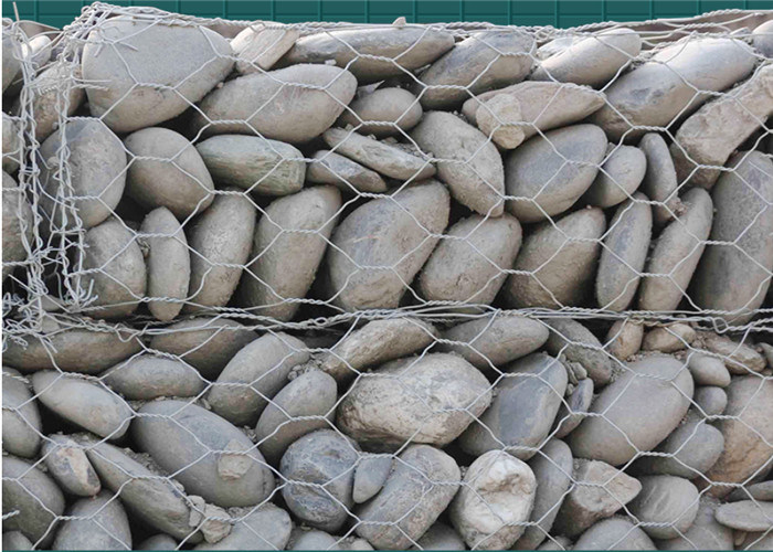 Pvc Coating Gabion Mesh Baskets 3.7mm Wire Riverbank Treatment