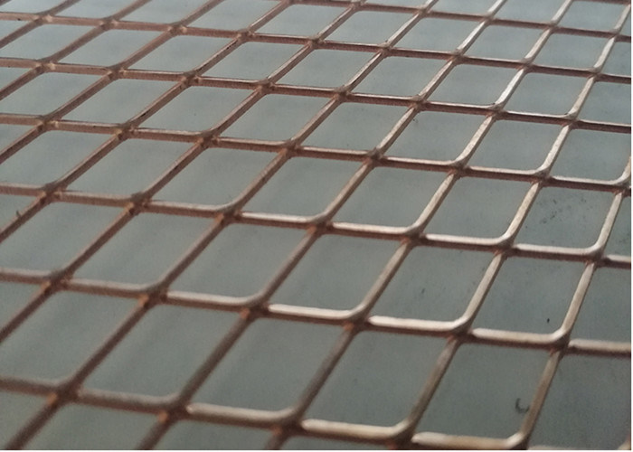 1.8mm Dia ISO 9001 Expanded Metal Wire Mesh EMI Shielding Copper Mesh Sheet