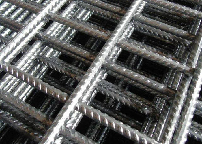 SL62 SL92 Hot Rolled Steel Rebar Mesh Panels 75x75mm Anti Cracking