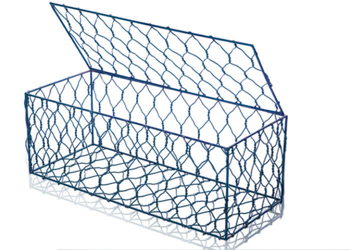 4mm Pvc Coated Gabion Reno Mattress 80mm X 100mm Opening